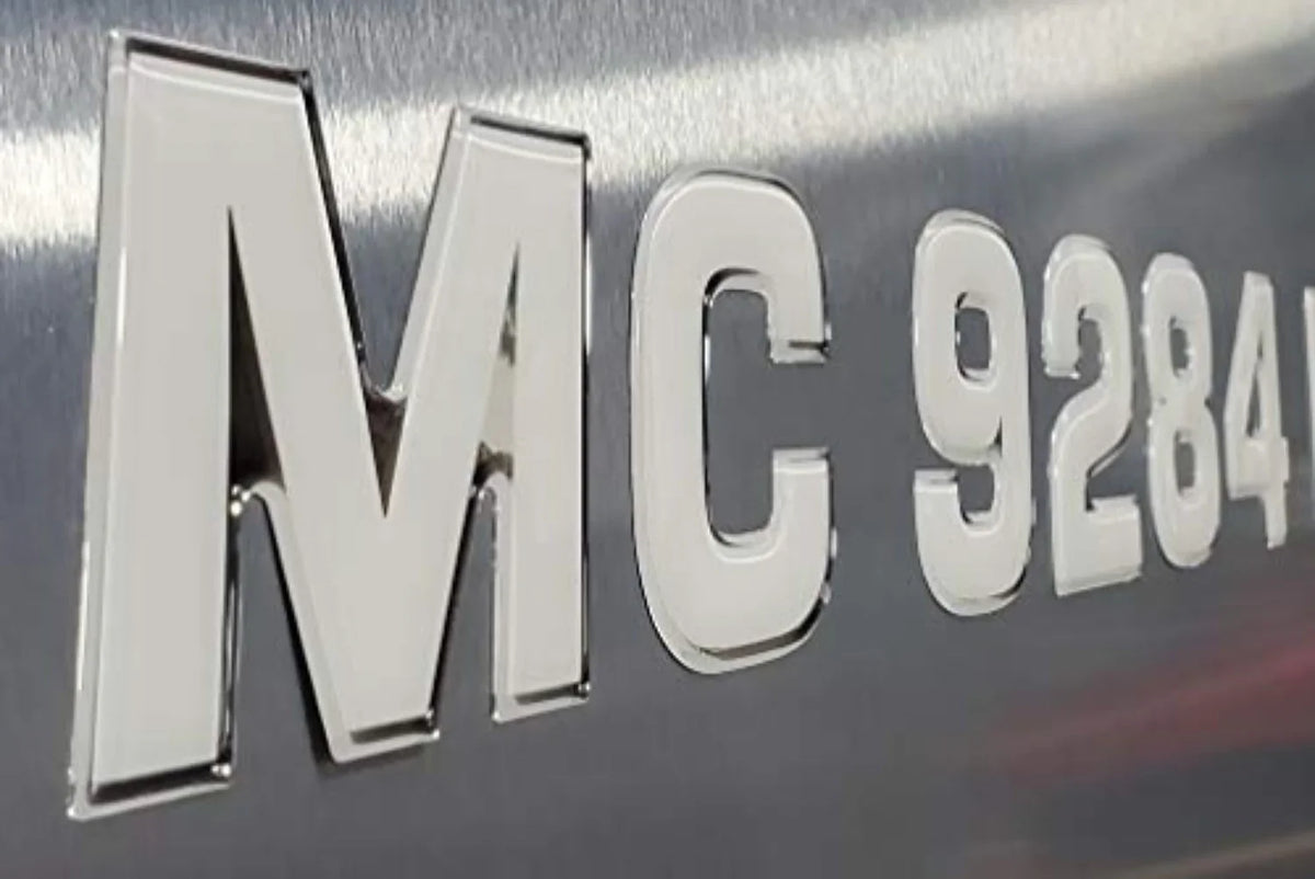 Watercraft registration – 3D Lettering | Domed Numbers | Domed Lettering