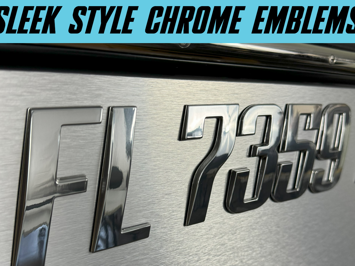 Custom boat & jetski registration numbers – 3D Lettering | Domed ...