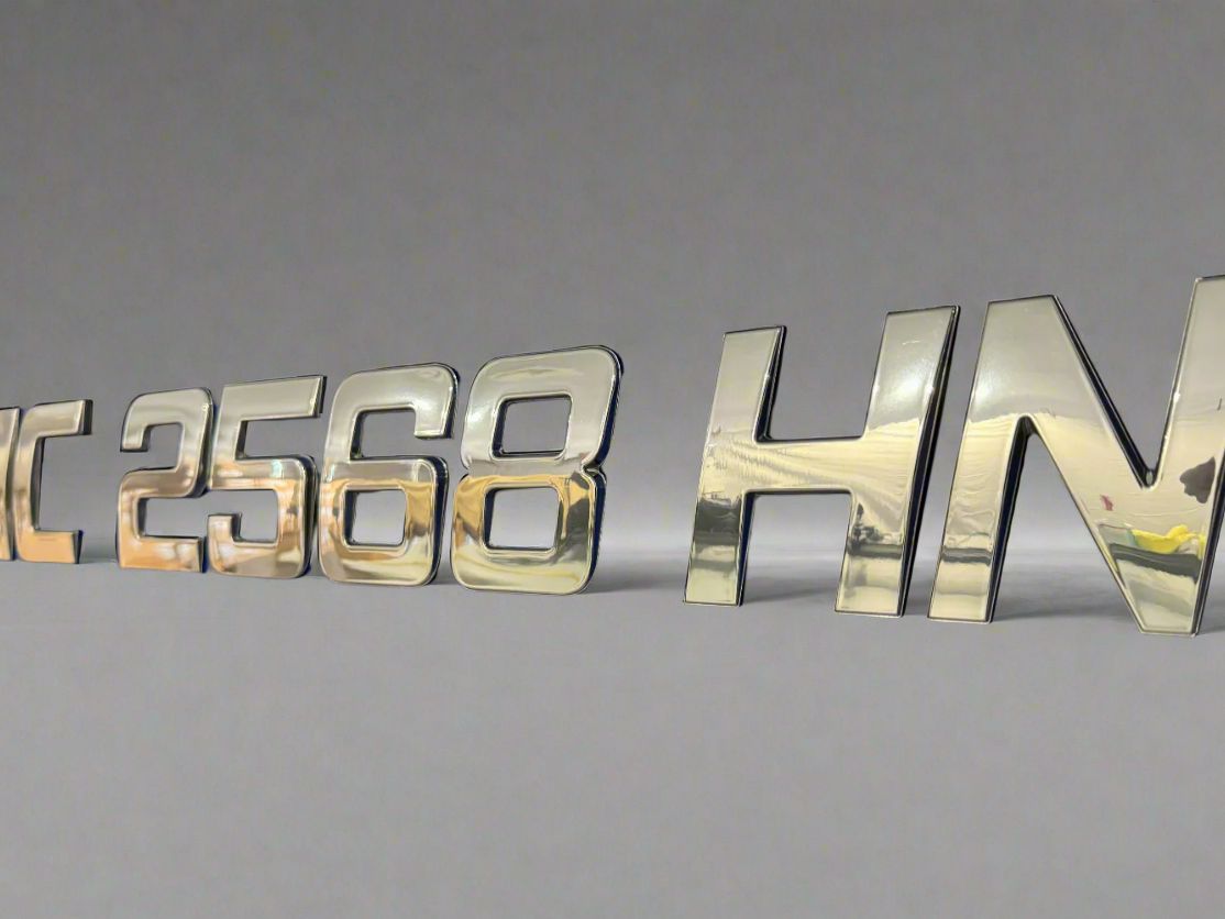 Boat Registration Numbers & Letters | Marine-Grade Chrome Emblem ...