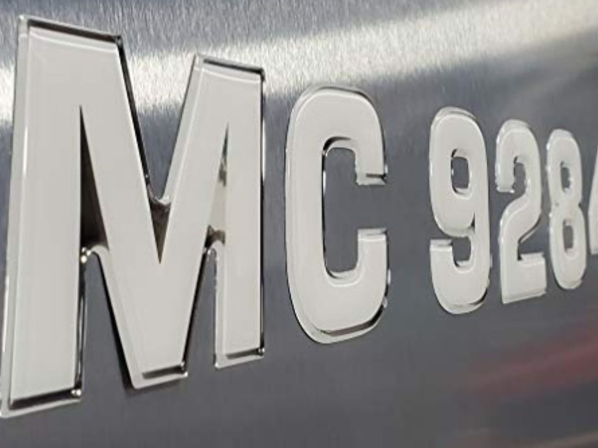 Boat Number Stickers 3D – 3D Lettering | Domed Numbers | Domed Lettering