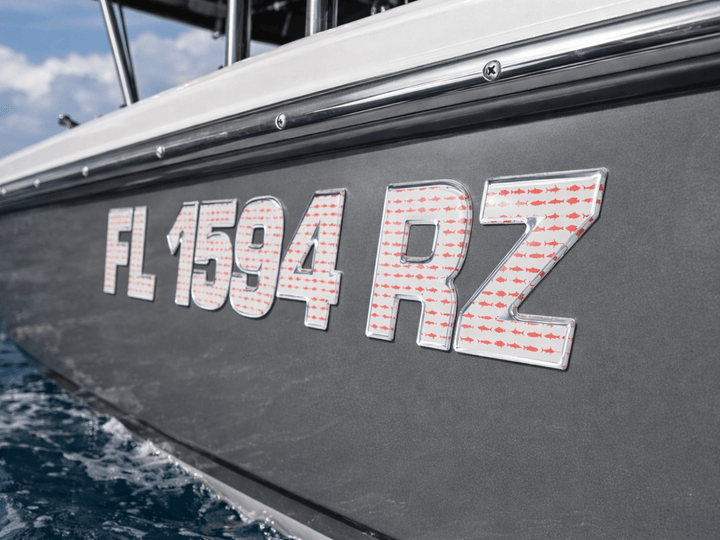 3D Raised Boat Registration Numbers | Premium Marine Lettering – 3D ...