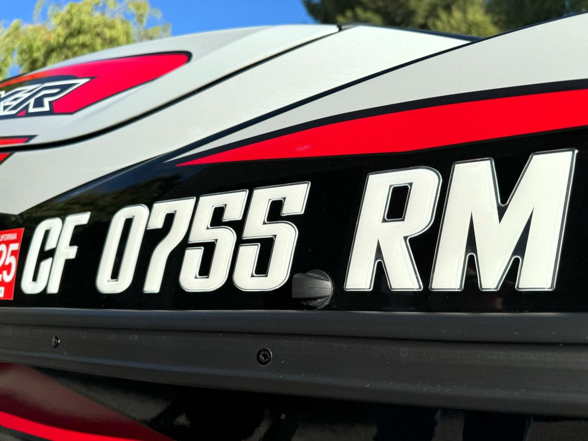 Sleek Series Boat & Jet Ski Registration Numbers Domed Number Domed Le ...
