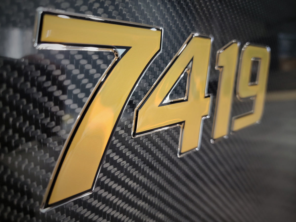 Gold Color Sport Style Raised Domed Boat Registration Lettering 16 PCS ...