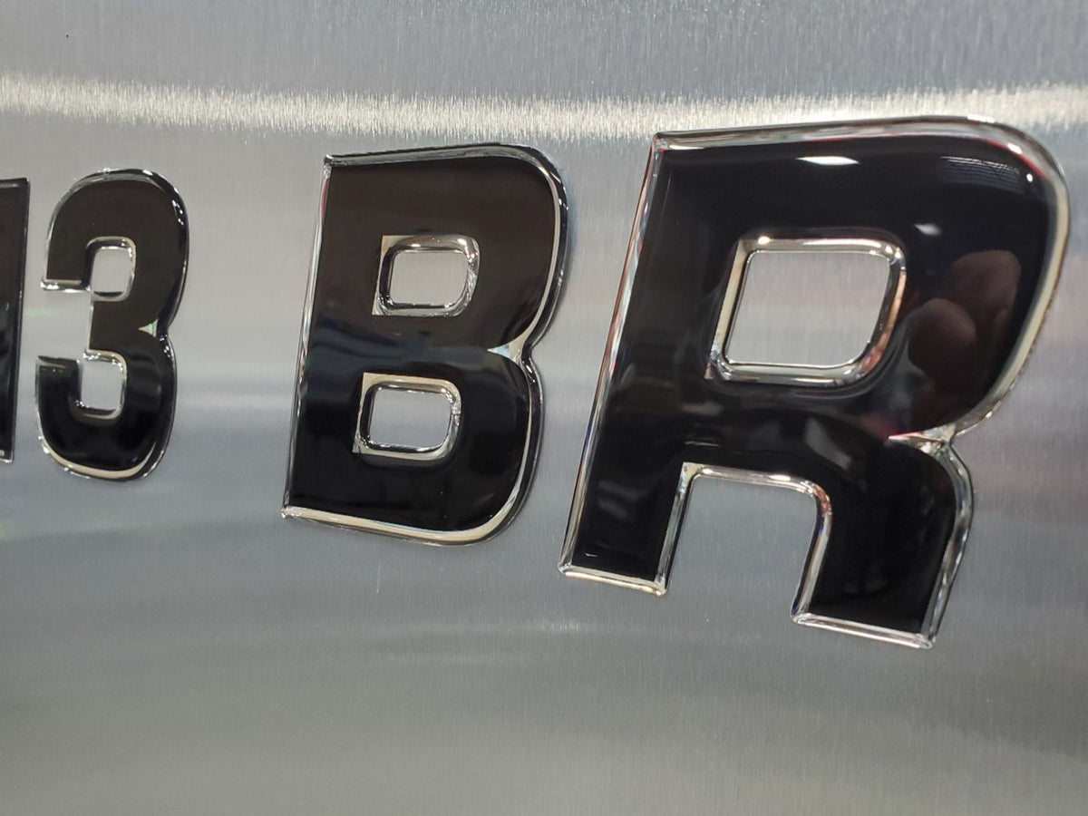 Domed Boat Registration Letters – 3D Lettering | Domed Numbers | Domed ...