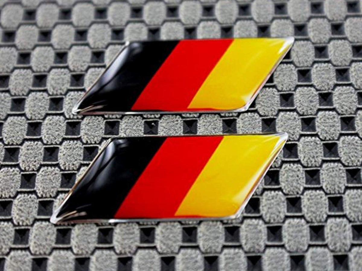 Germany German Deutschland Car & Motorcycle Raised Clear Lens Sticker ...