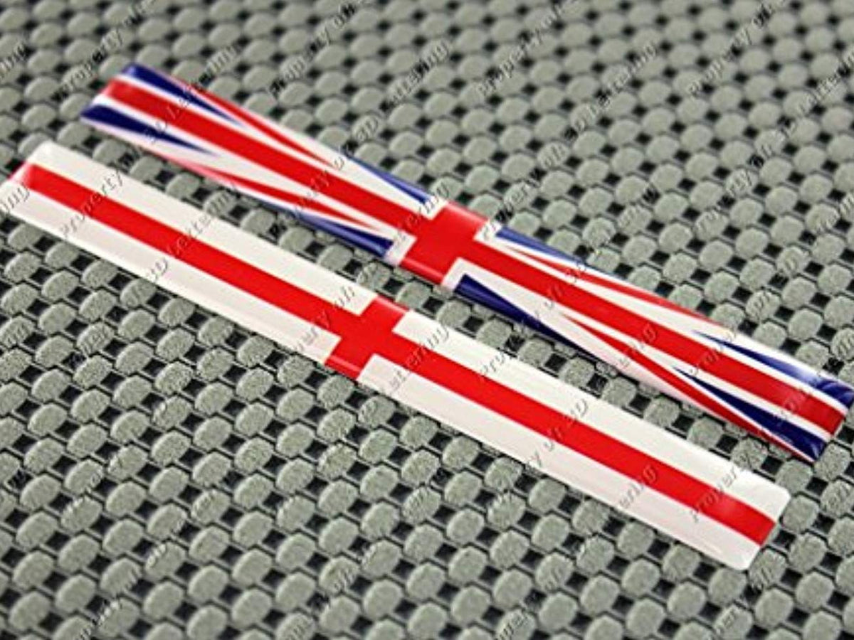 England Uk Great Britain Union Jack Flag Car & Motorcycle Raised Clear ...