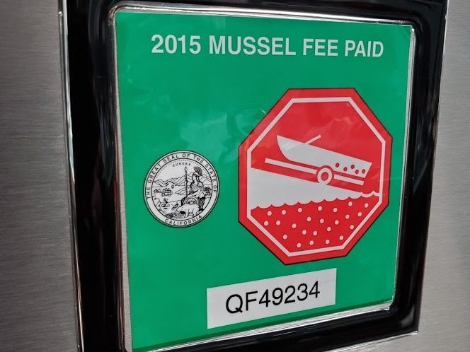 Yearly Boat & Jet Ski State Registration Sticker Frame Domed Black Cen ...