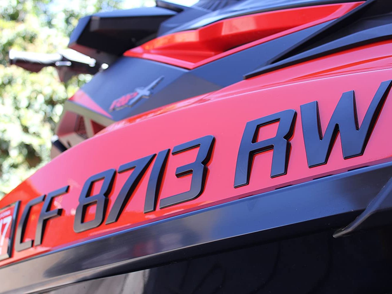 Sport Series Black Emblem for Boat Registration Numbers - Custom 3D ...