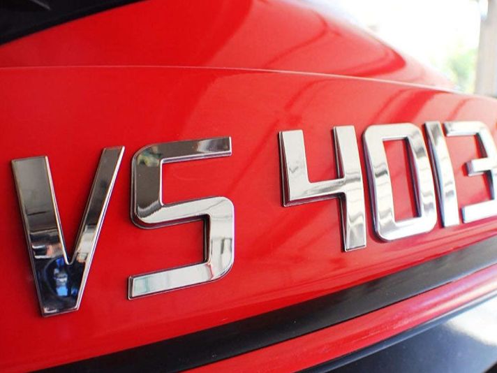 Sport Series Chrome Emblem Boat Registration Numbers 3D Raised Custom ...