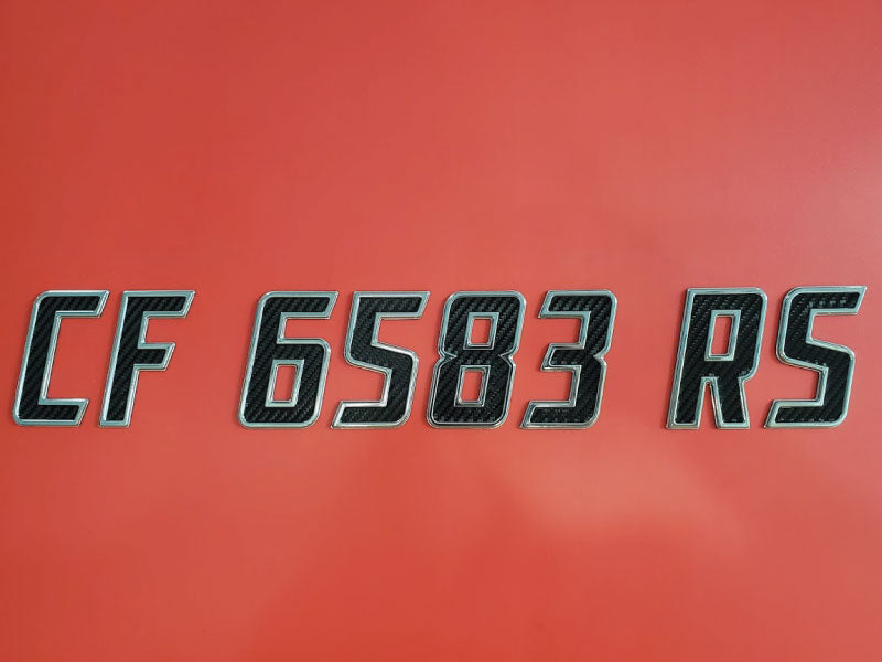 Sport Style Chrome Emblem Boat Registration Numbers Lettering – 3D ...