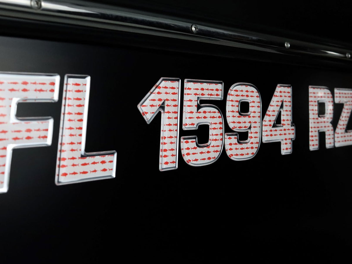 Fishing Boat Registration Numbers Domed Number Domed lettering Boat ...