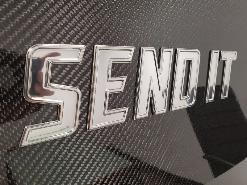 Sport Style Chrome Emblem Boat Registration Numbers Lettering – 3D ...