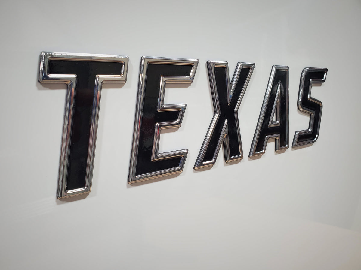 Sport Style Chrome Emblem Boat Registration Numbers Lettering – 3D ...