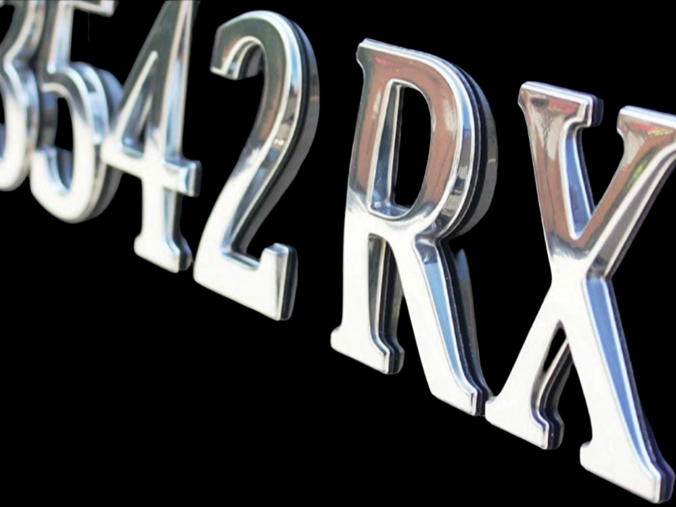 Boat registration decals custom – 3D Lettering | Domed Numbers | Domed ...